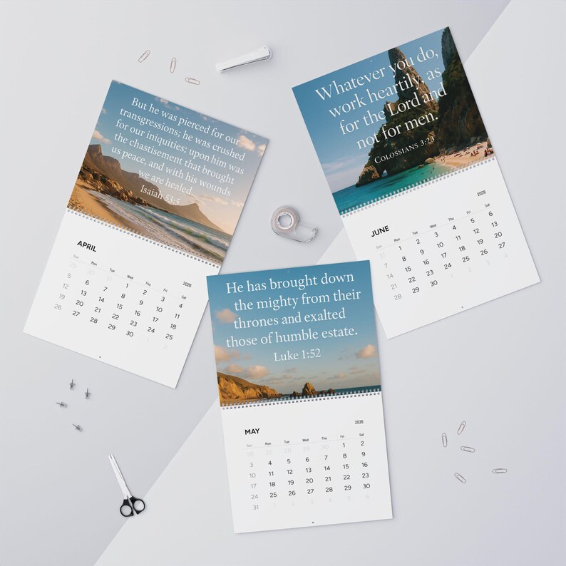 2026 Motivational Wall Calendar | Nature Photography & Inspirational ...