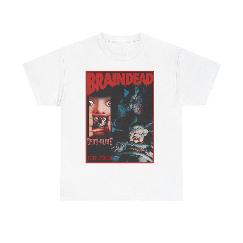 Peter Jackson Dead Alive Braindead Fitted T Shirt Unisex Heavy Cotton ...
