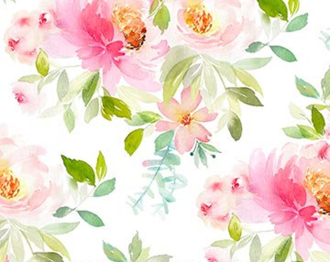 Sweet Surrender, Large Floral in White From Northcott Fabrics, LAST 43 ...