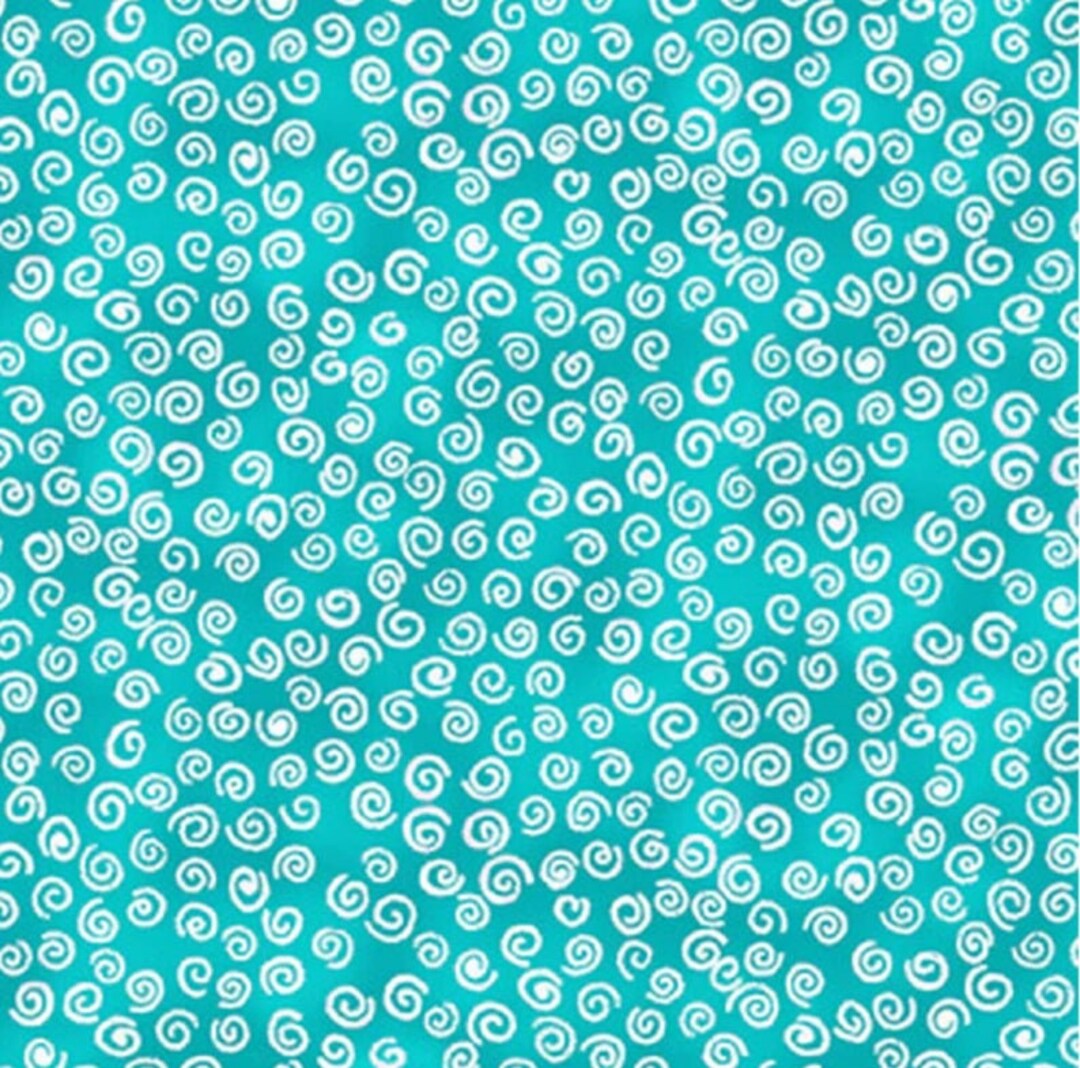 Pixie Patch by Blank Quilting Fabrics, White Swirls on Blue, Yard - Etsy