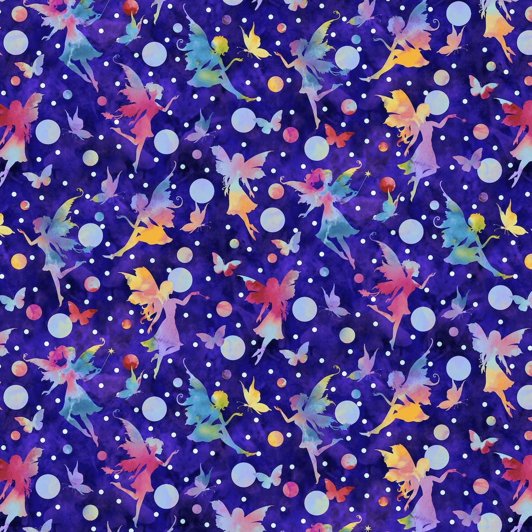 Fairy Tale Forest Collection, "fairy Silhouettes" in Royal, From Henry ...
