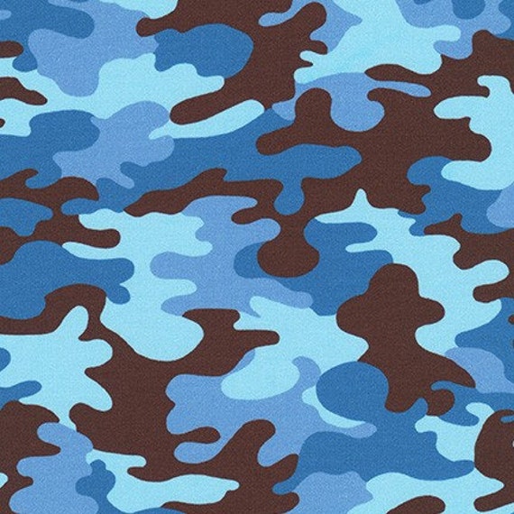 Blue Military Camo From Robert Kaufman 1 Yard - Etsy