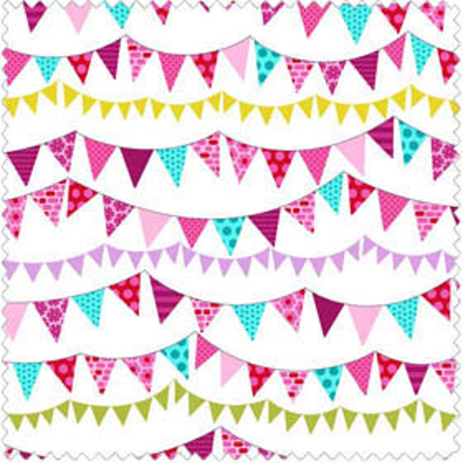Around Town Pink Bunting Flags by Studio E Yard - Etsy
