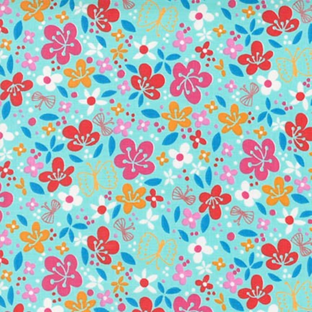 Cherry Blossom Garden by Wendy Kendall, BUTTERFLY Floral Cherry Blossom Garden by Wendy Kendall, BUTTERFLY Floral