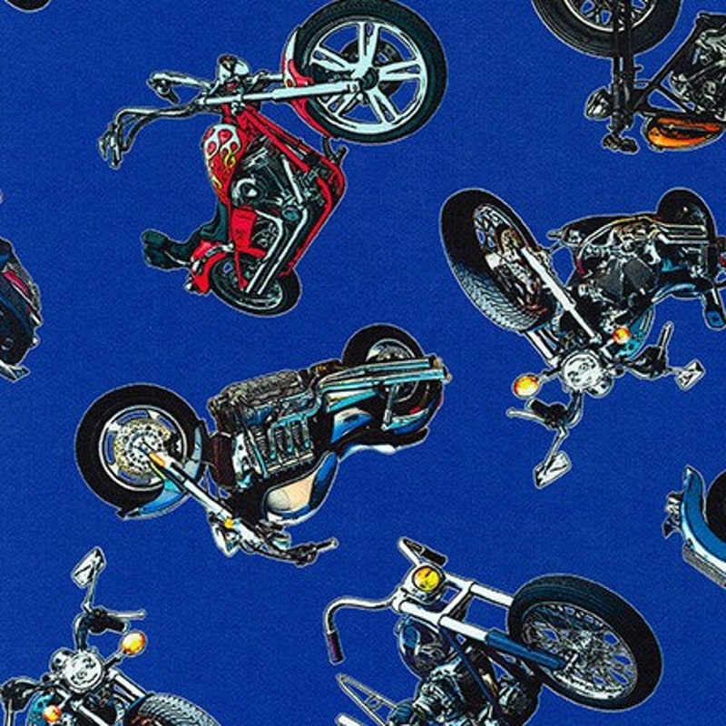 Motorbike Fabric Cotton - Etsy