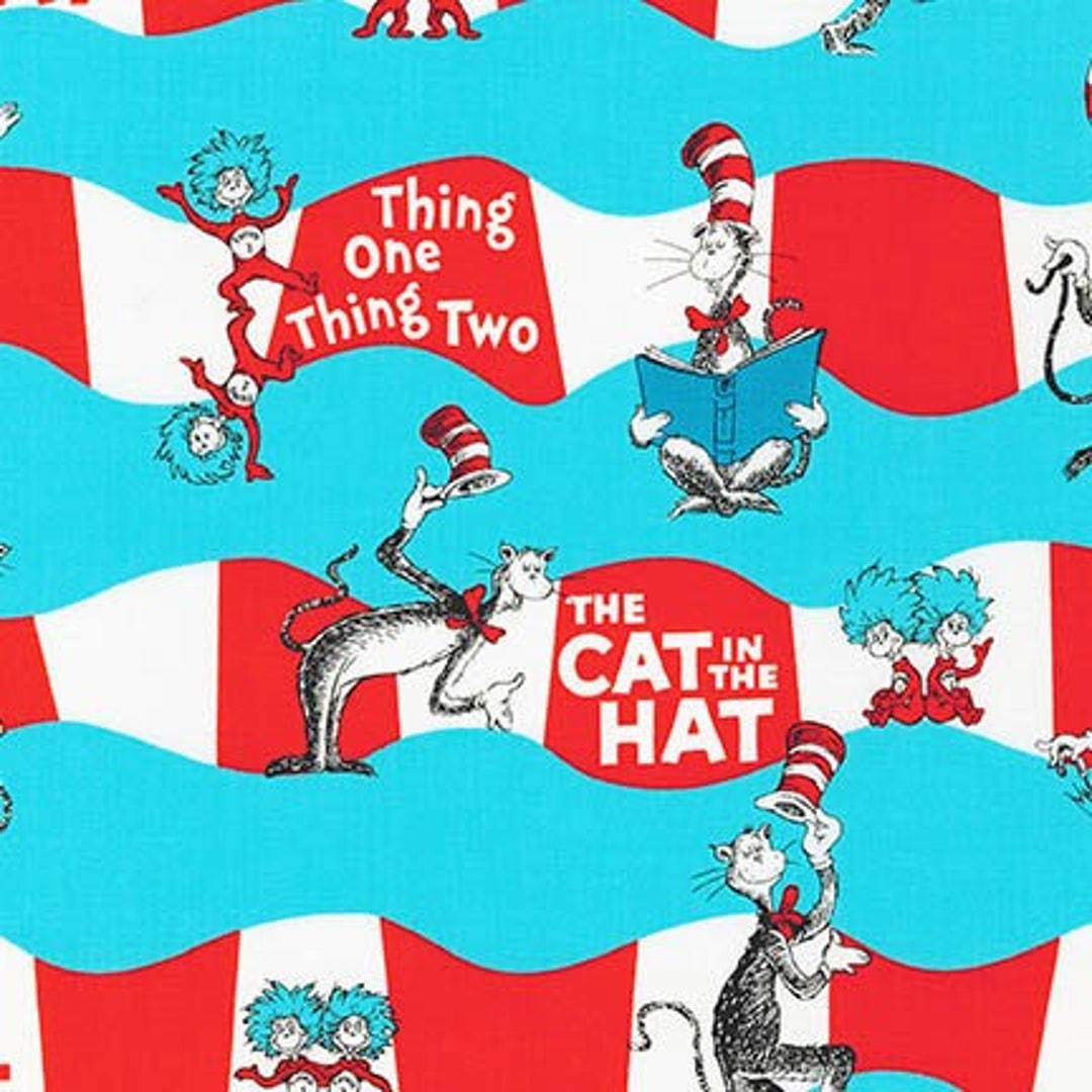 Dr Seuss, Cat in the Hat Funky Stripe, Red White and Blue, by Robert ...