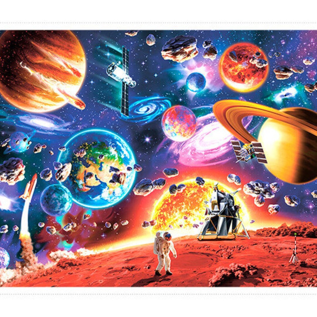 Final Frontier Panel - Space and Galaxy Panel by 3 Wishes Fabrics ...