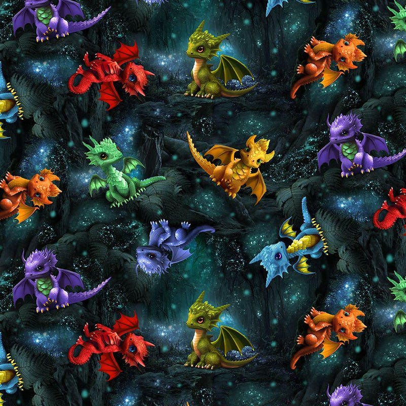 Dragon Fabric - Etsy