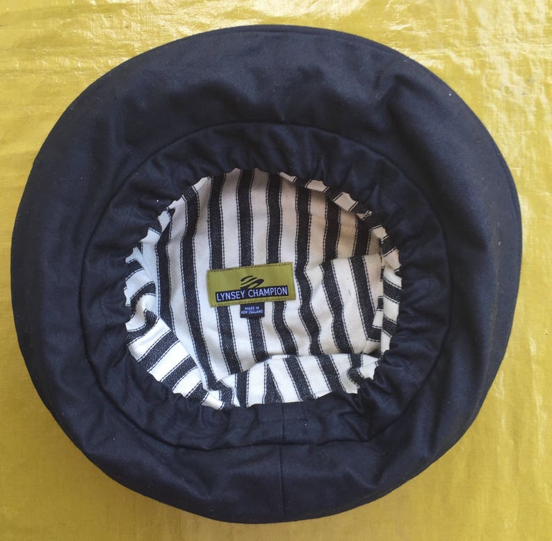 Waterproof Waxed Cottonoilskin Hat Black Etsy