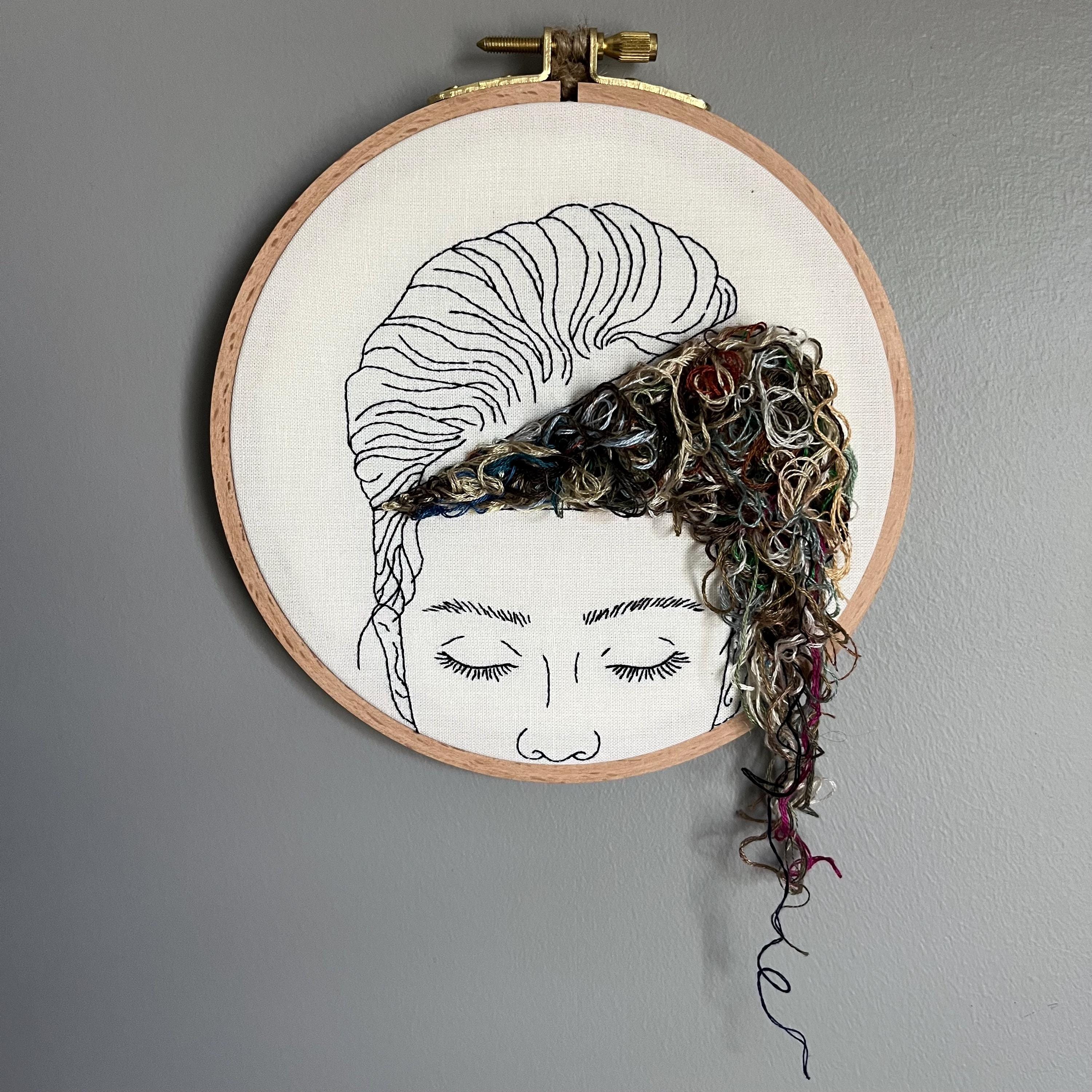 Thread Head || Embroidery PDF Pattern Download || 6 Inch Embroidery ...