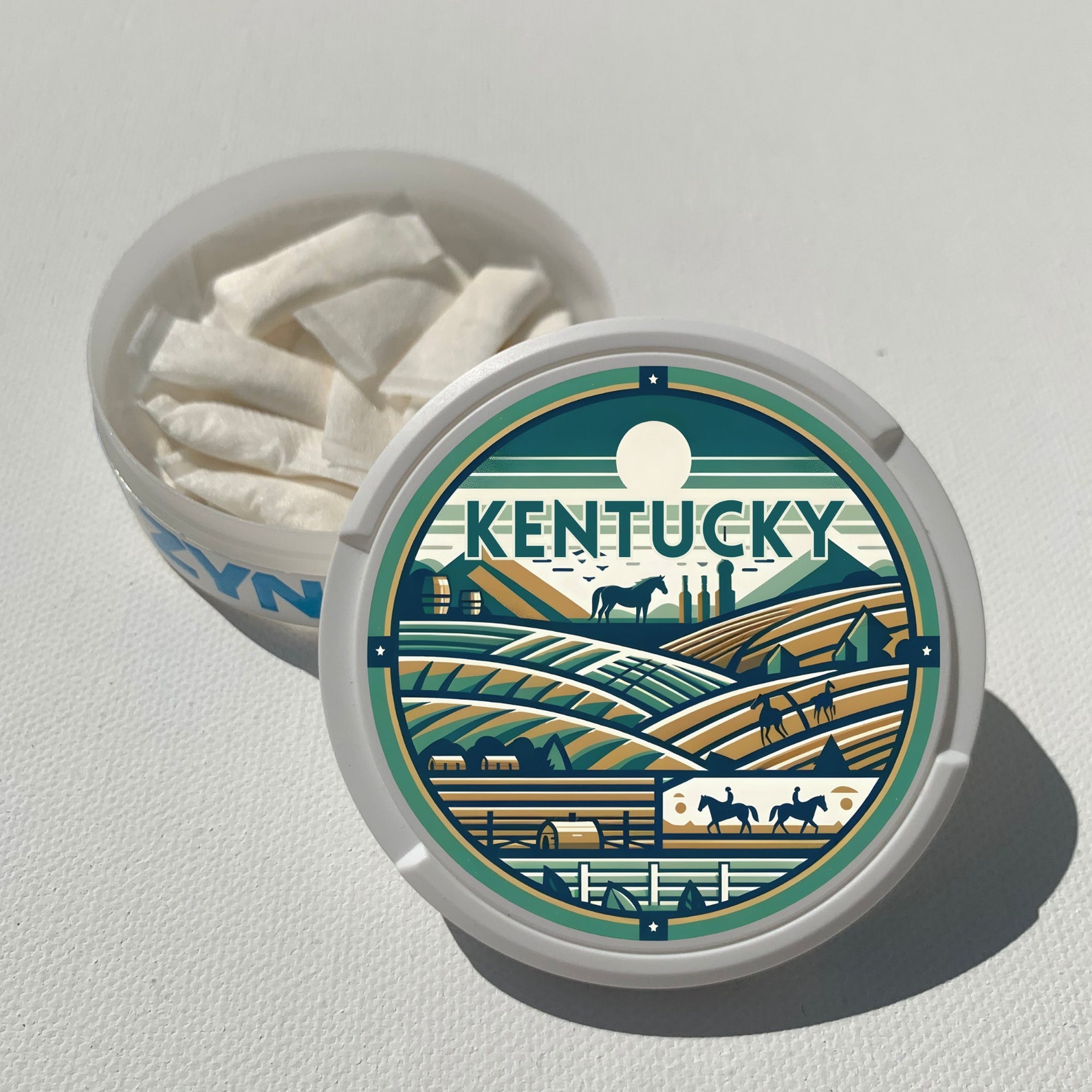 Kentucky Zyn Can Stickers, Zyn Art, Snus Container Decal, Zyn Crafts ...