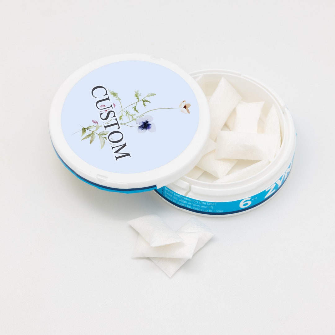 Custom Zyn Sticker, Mini Snus Container, Bachelore Party Favor ...