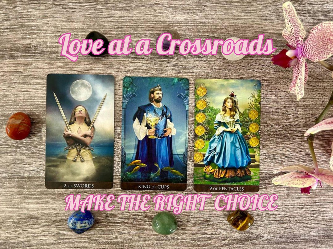 Love Tarot Reading, 3 Cards, Love at a Crossroads Tarot Reading, Blind ...