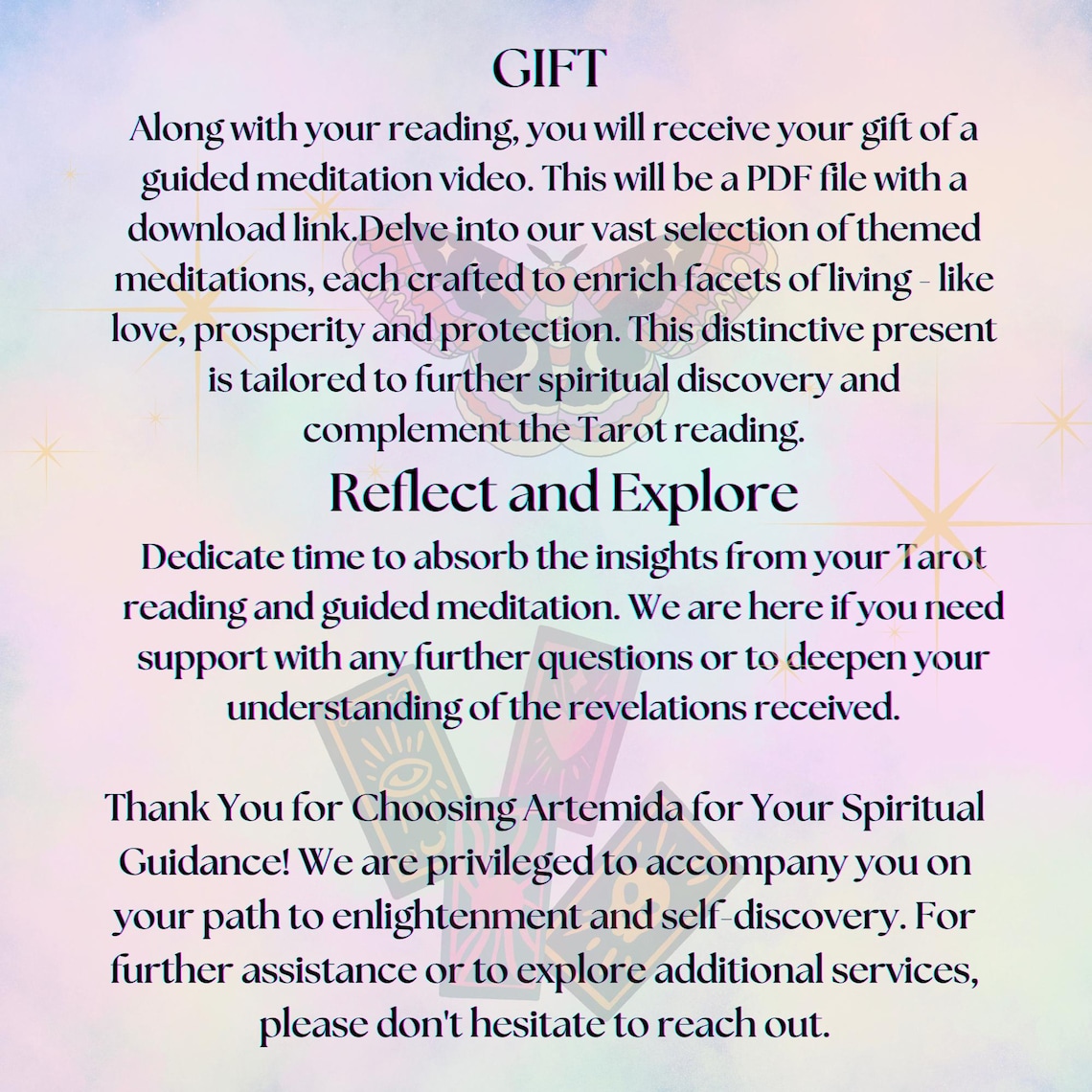 Three Month Personalized Predictions, 9 Cards, Same Day, Next 3 Month ...