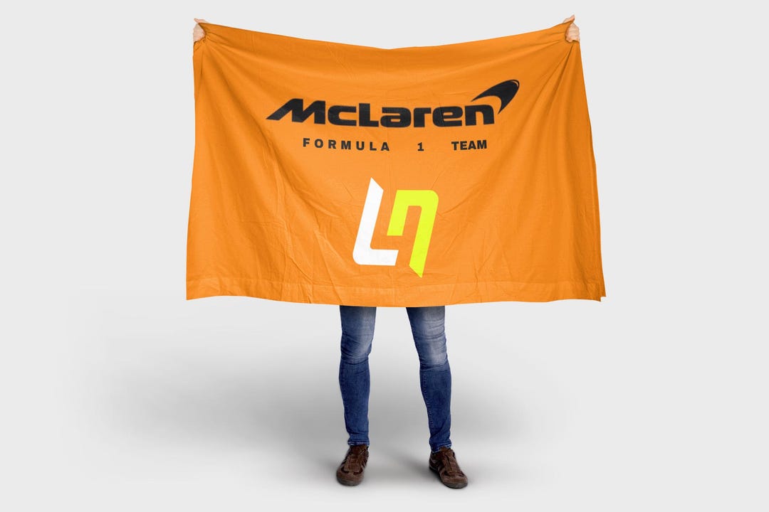 Mclaren F1 LANDO NORRIS Flag. 5FT X 3FT. Free Delivery. Brand New ...