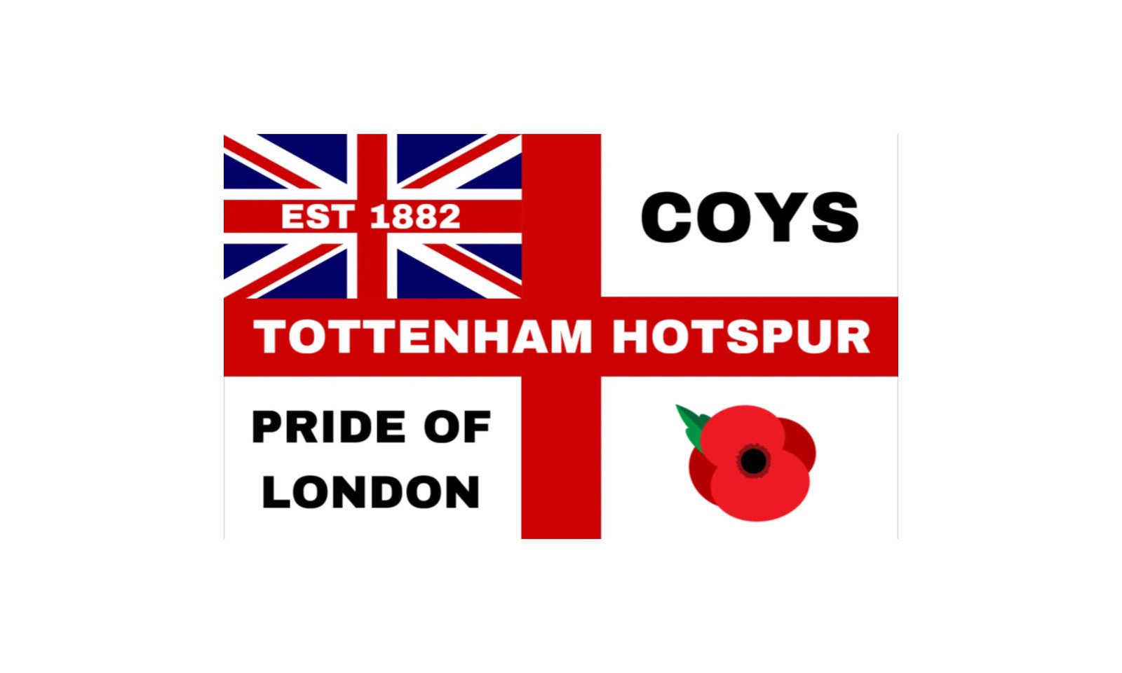 Tottenham Hotspur Flag. 5FT X 3FT. FREE DELIVERY. Spurs Flag - Etsy UK