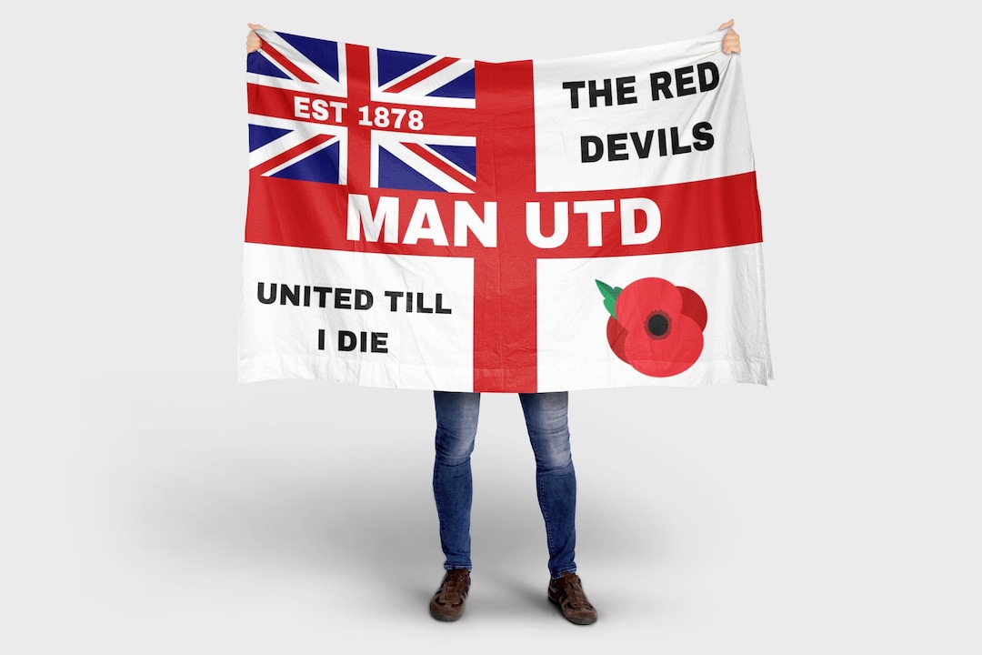 Manchester United Flag. 5FT X 3FT. FREE DELIVERY. Man United - Etsy Canada