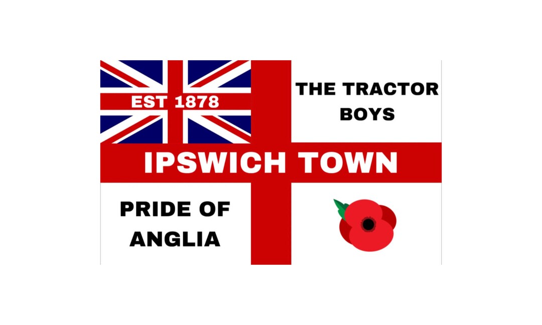 Ipswich Town Flag. 5FT X 3FT. FREE DELIVERY. - Etsy