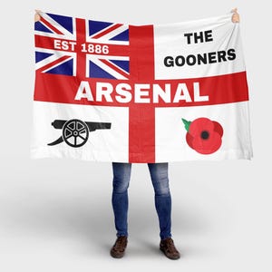 Arsenal Flag. 5FT X 3FT. FREE DELIVERY. - Etsy