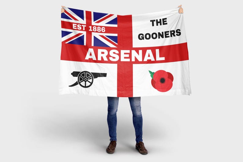 Arsenal Flag. 5FT X 3FT. FREE DELIVERY. - Etsy