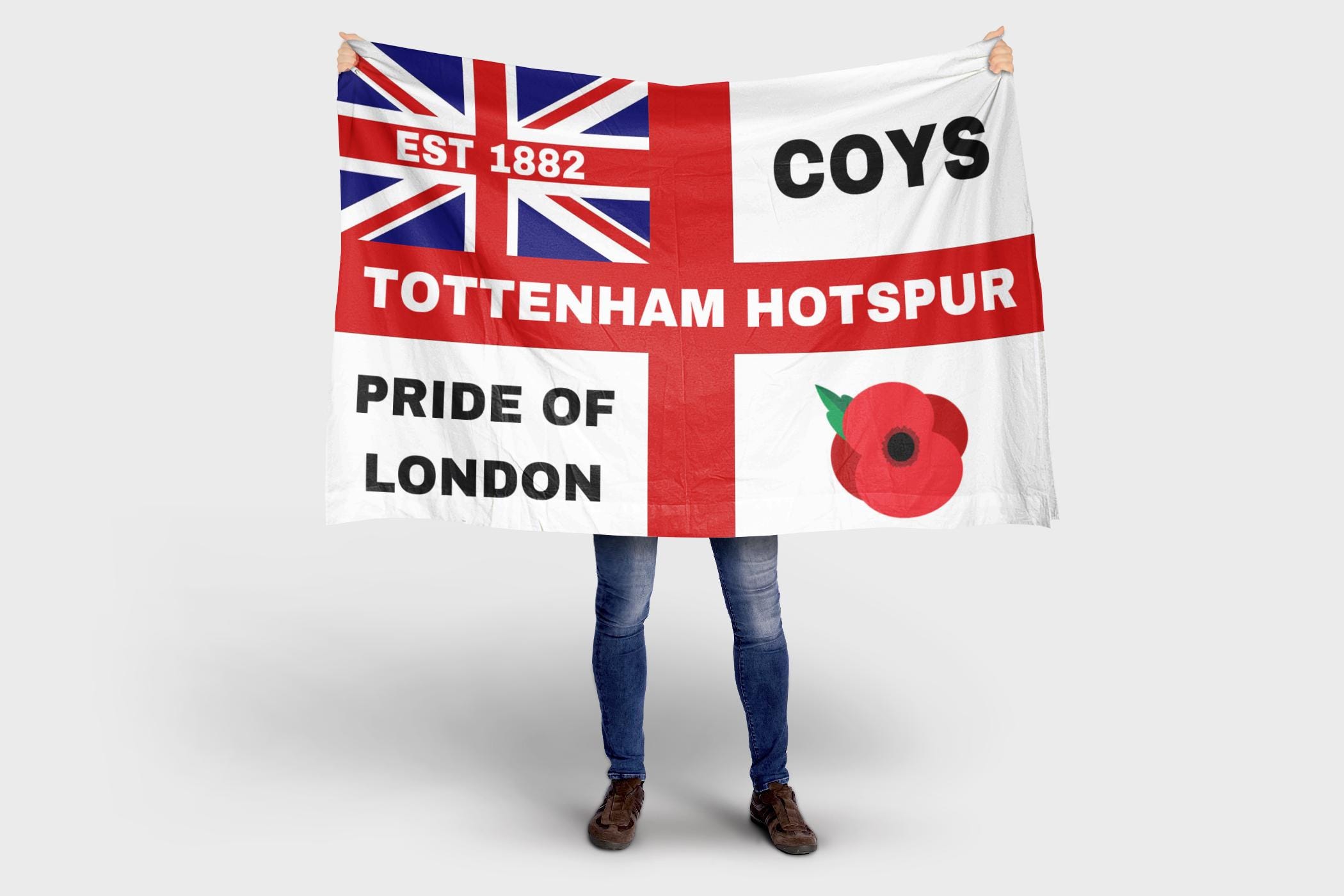 Tottenham Hotspur Flag. 5FT X 3FT. FREE DELIVERY. Spurs Flag - Etsy UK