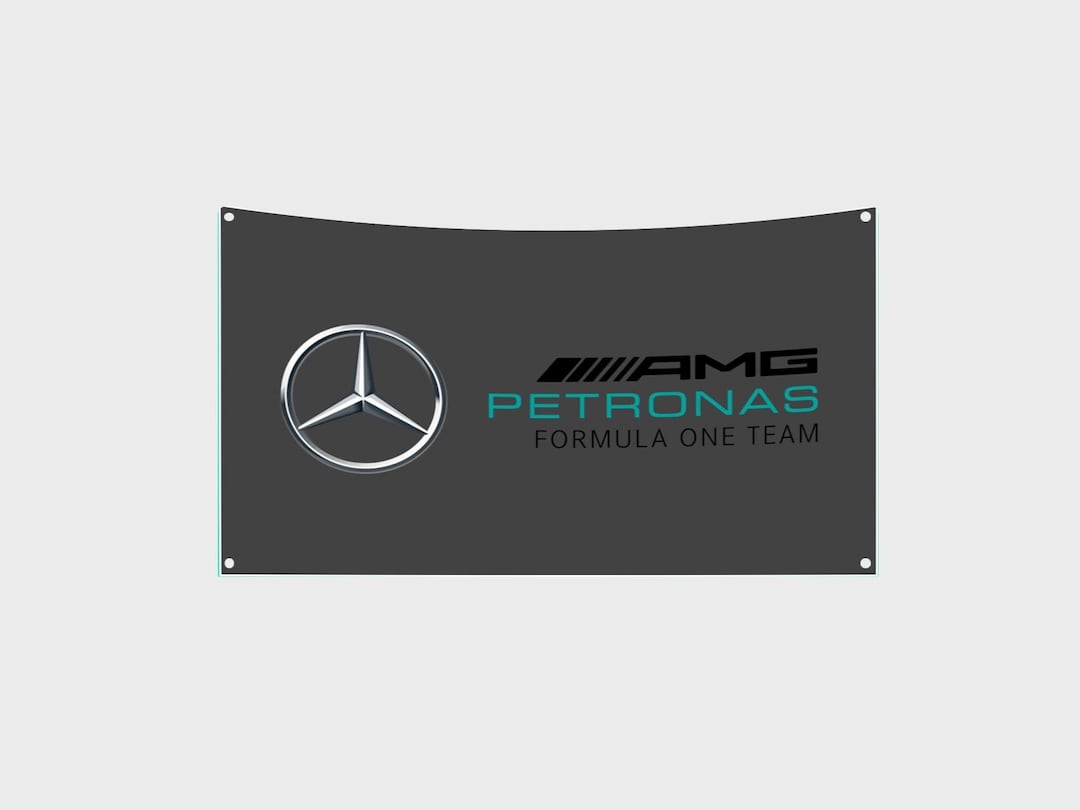 Mercedes F1 Flag Banner. 5FT X 3FT. George Russell. Kimi Antonelli ...