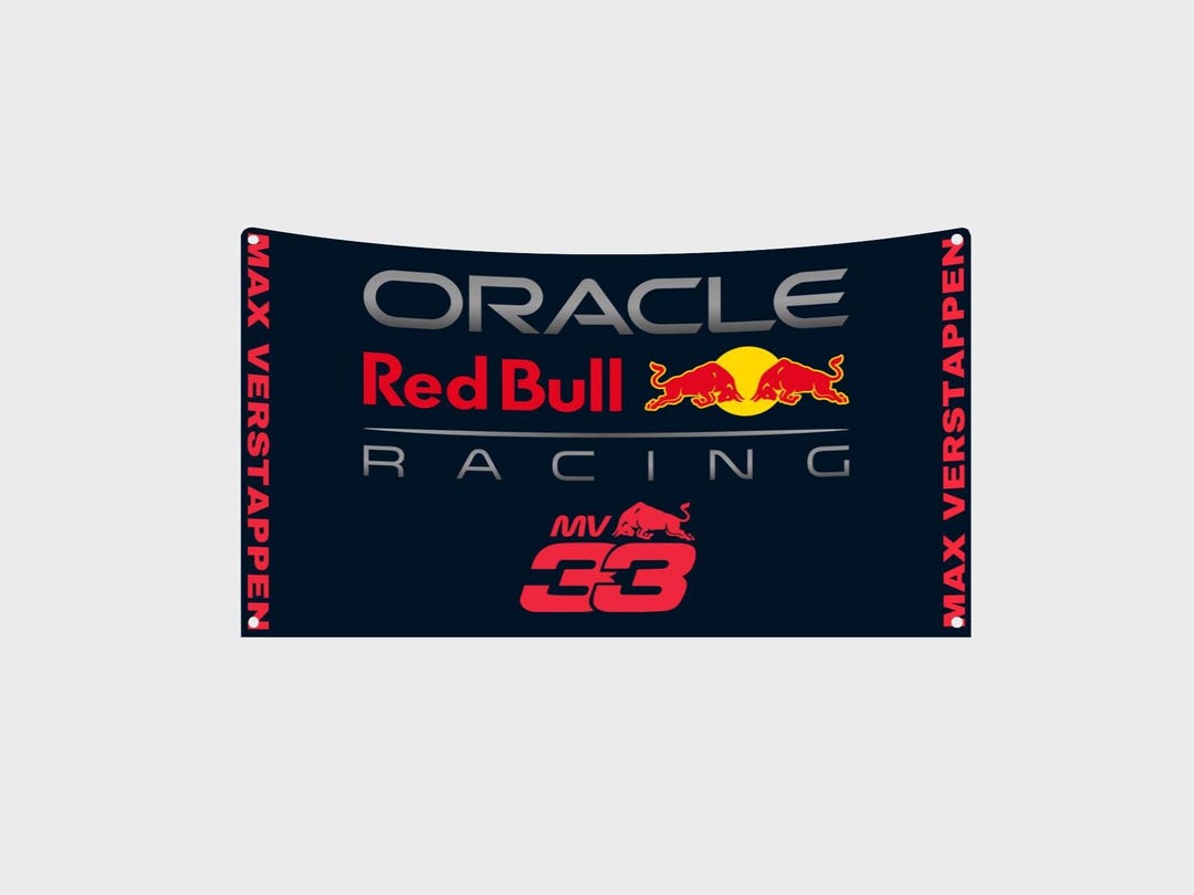 Max Verstappen Red Bull Flag Banner. 5FT X 3FT. MV1. Dorm Flag. F1 ...
