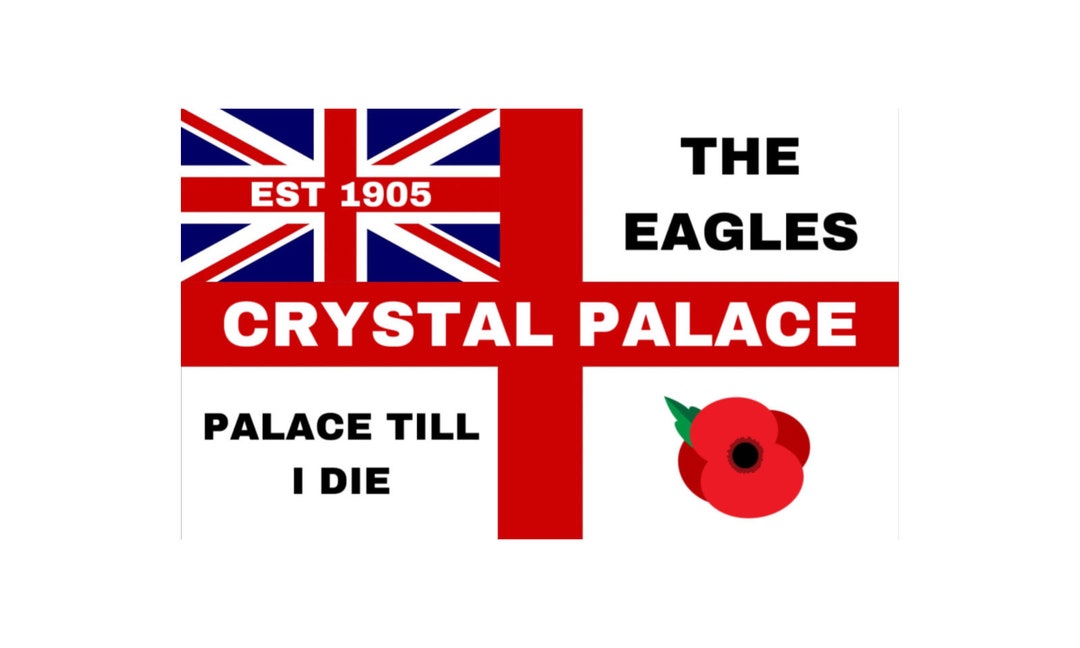 Crystal Palace Flag. 5FT X 3FT. FREE DELIVERY - Etsy