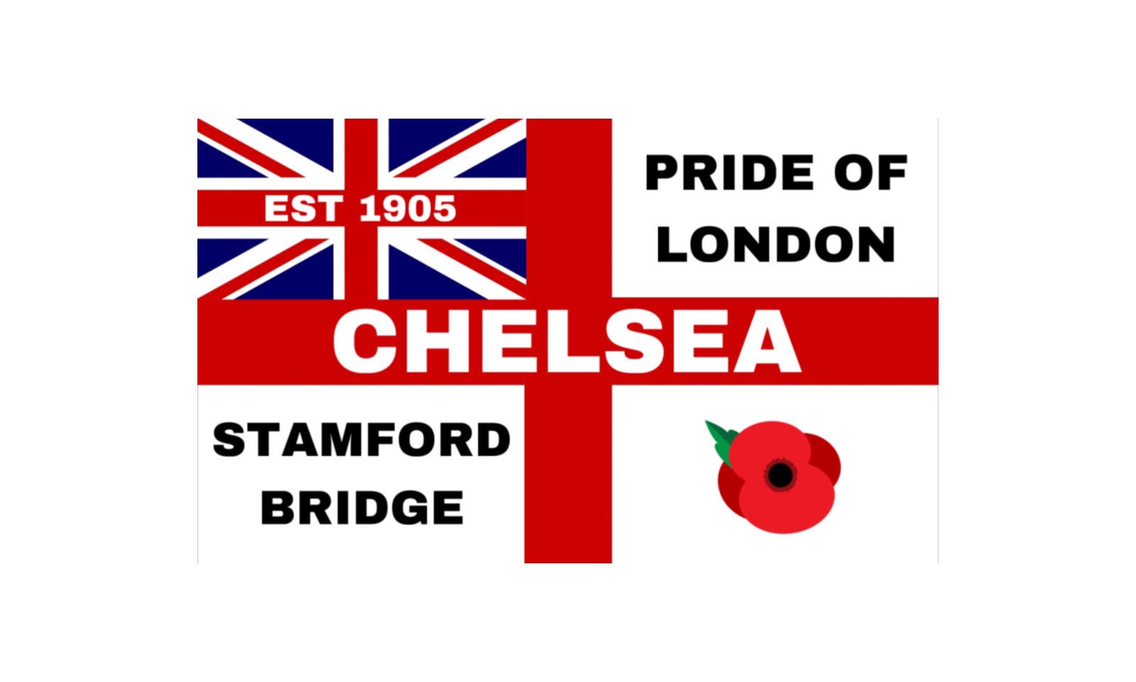 Chelsea Flag. 5FT X 3FT. FREE DELIVERY - Etsy