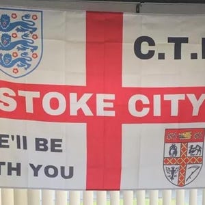 CUSTOM England Football Flag. 5FT X 3FT. FREE DELIVERY. Christmas ...