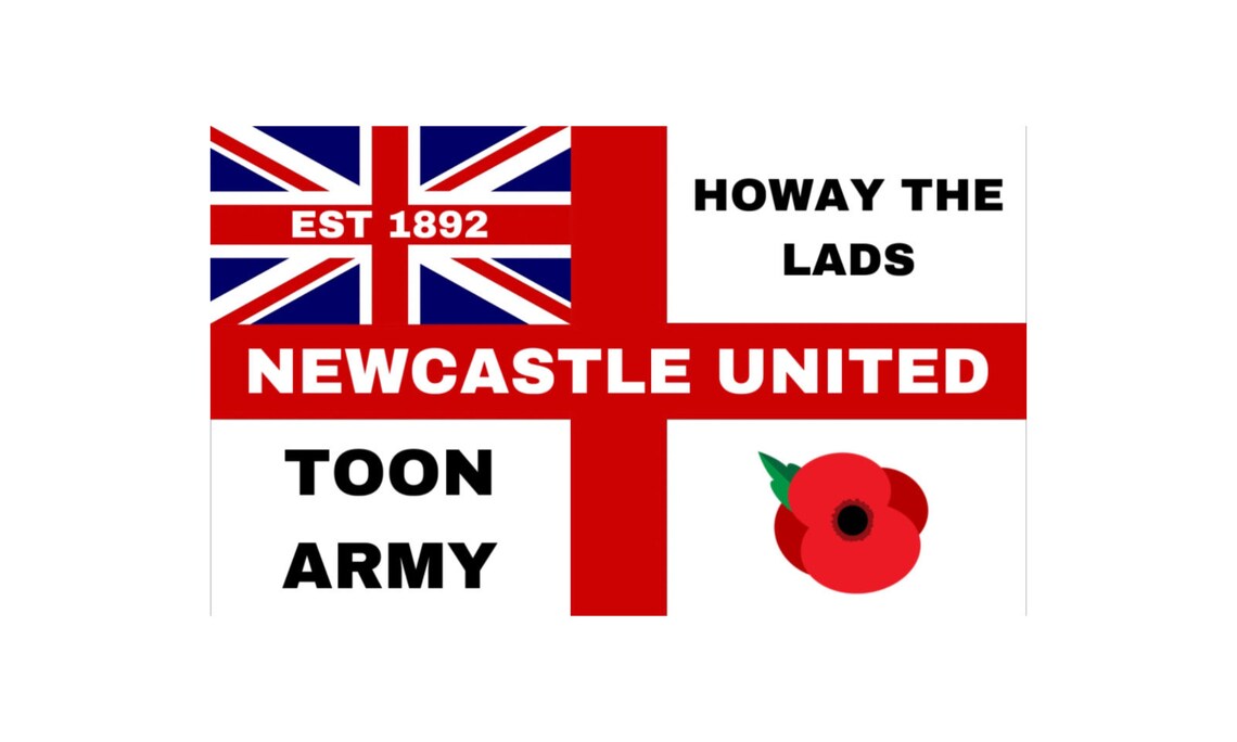 Newcastle United Flag. 5FT X 3FT. FREE DELIVERY. - Etsy