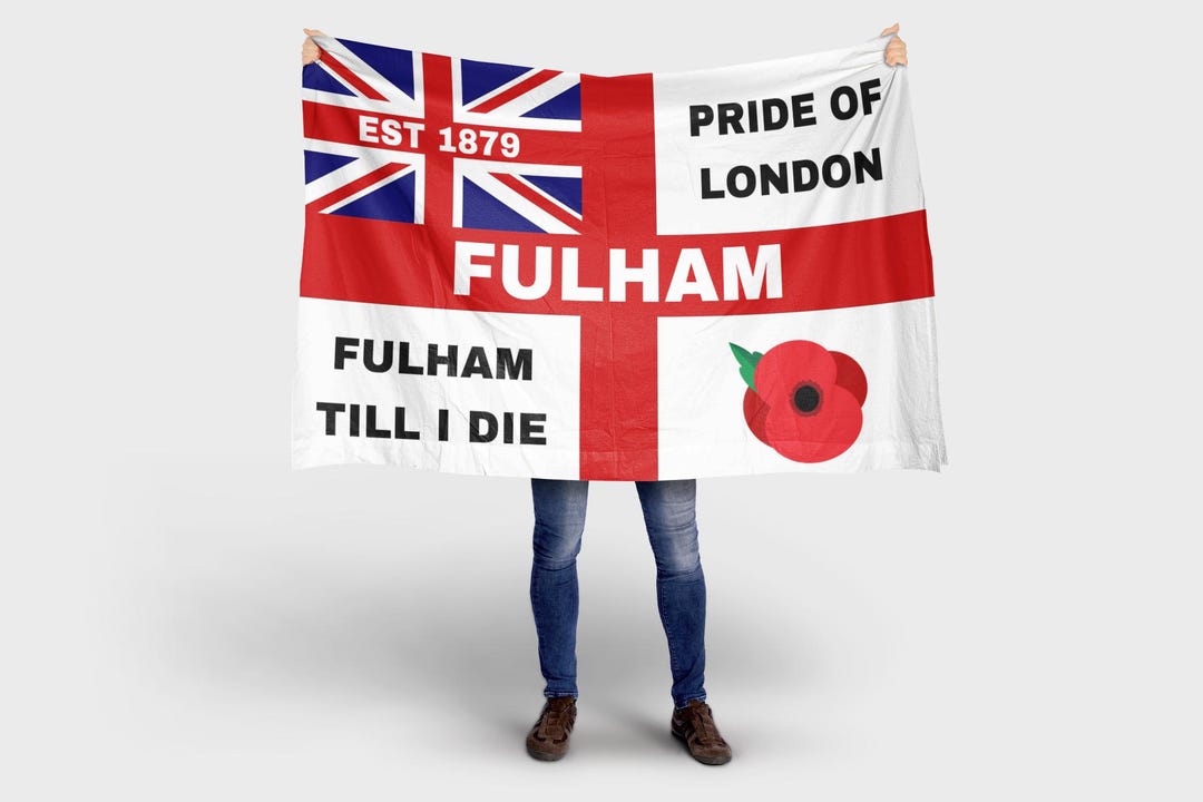 Fulham Flag. 5FT X 3FT. FREE DELIVERY - Etsy