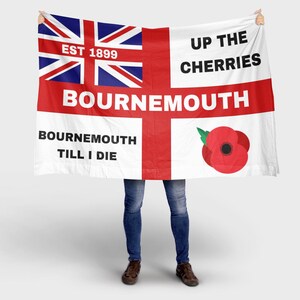 Bournemouth Flag. 5FT X 3FT. FREE DELIVERY - Etsy