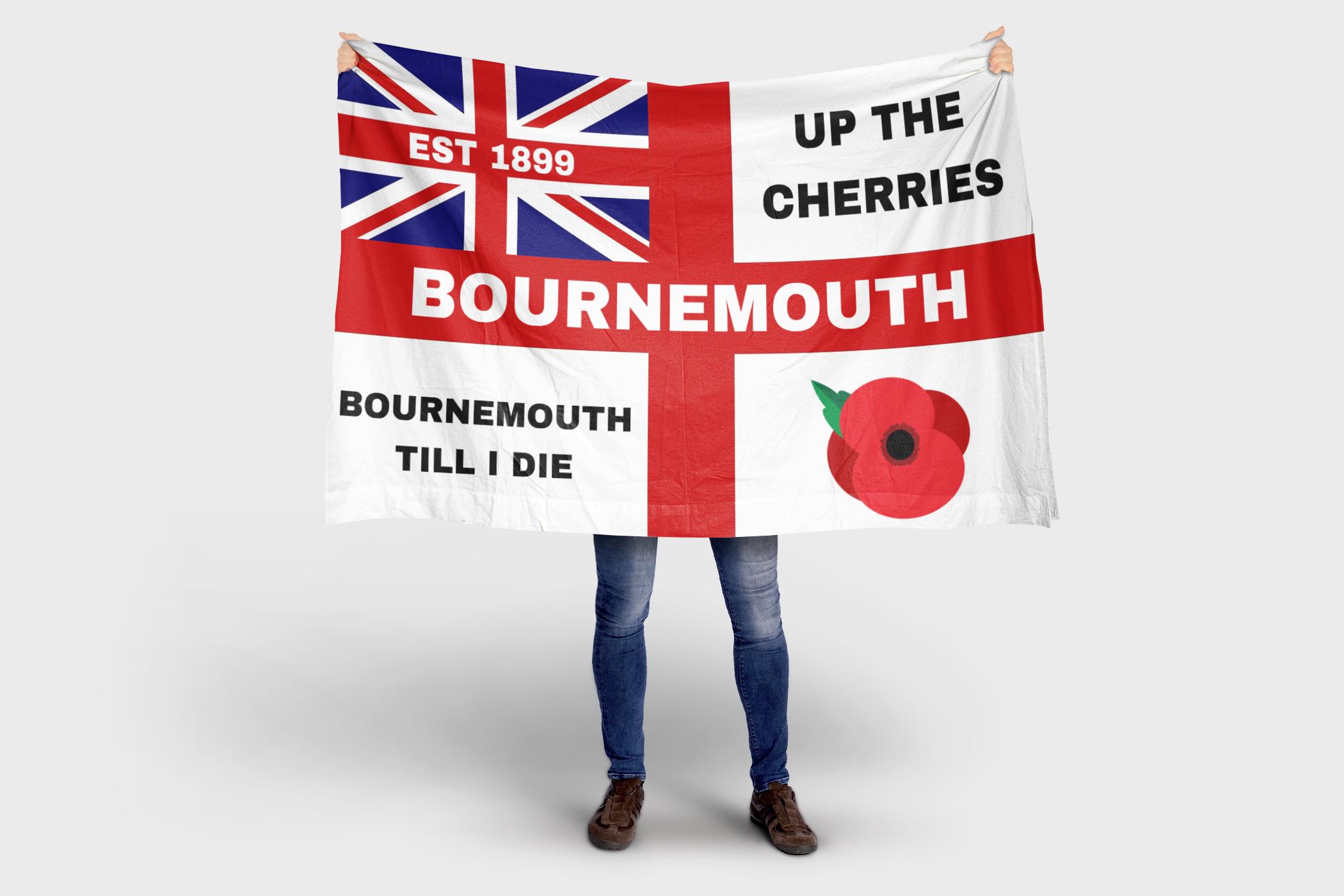 Bournemouth Flag. 5FT X 3FT. FREE DELIVERY - Etsy