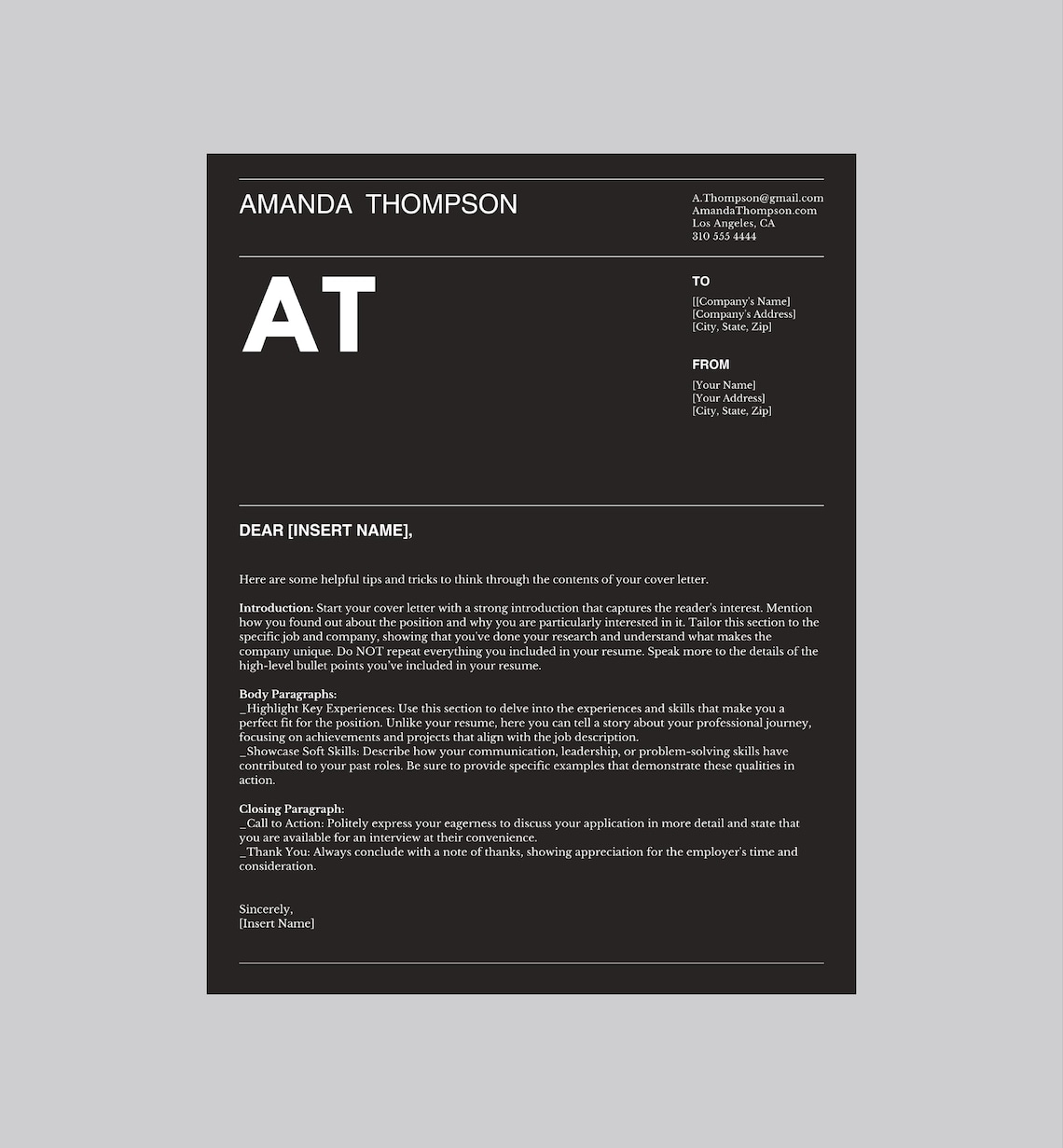 Minimalist Resume Template: Clean CV Design for Canva Black and White ...
