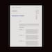 Creative Resume Template: Minimalist Type Design With Cover Letter ...