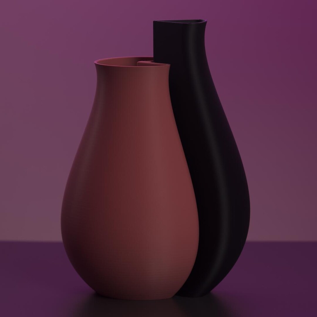 Sculptural Design Vase in Duo Shape - Etsy