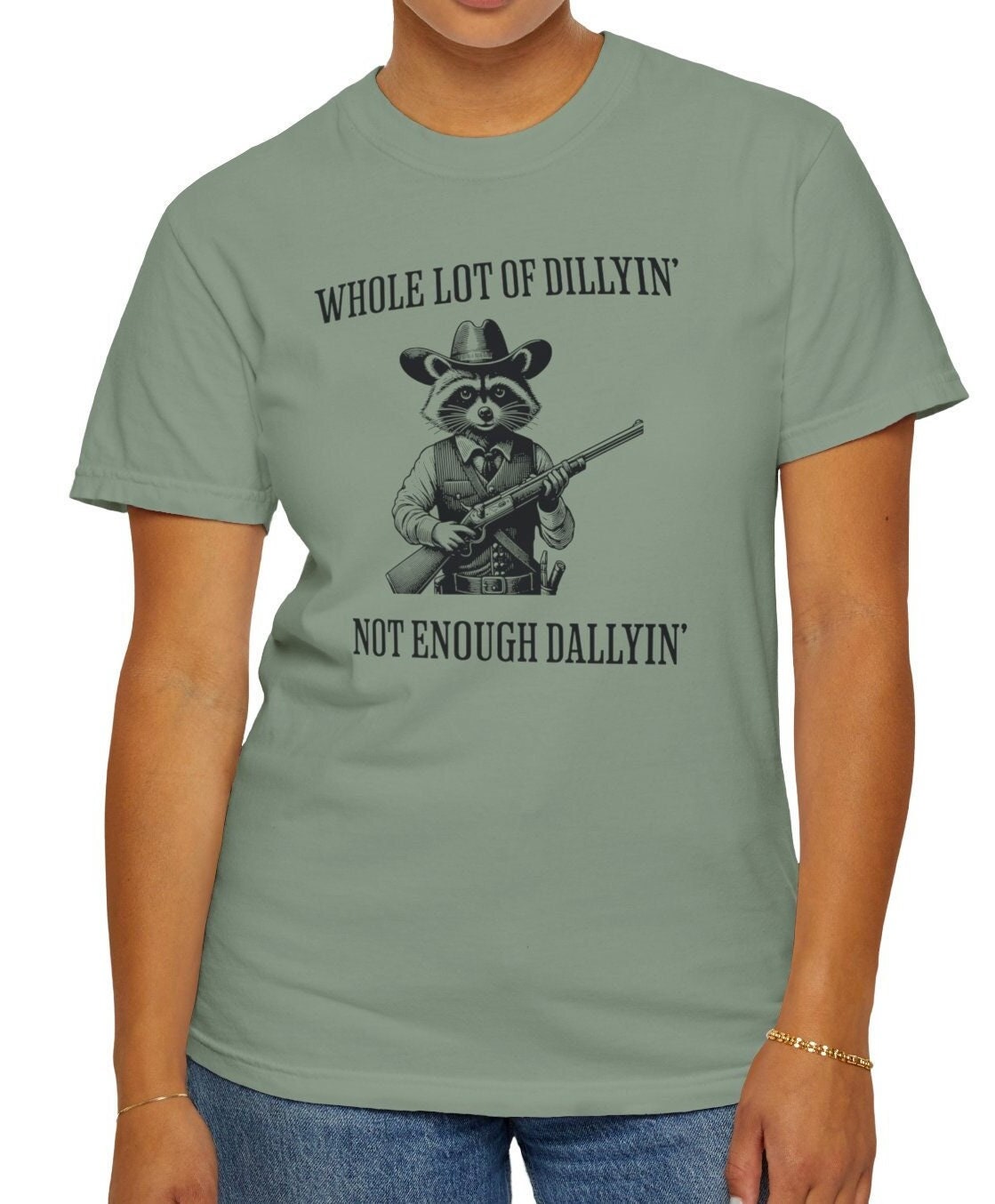 Dilly Dally Raccoon Sherriff Cartoon Funny Gift - Etsy