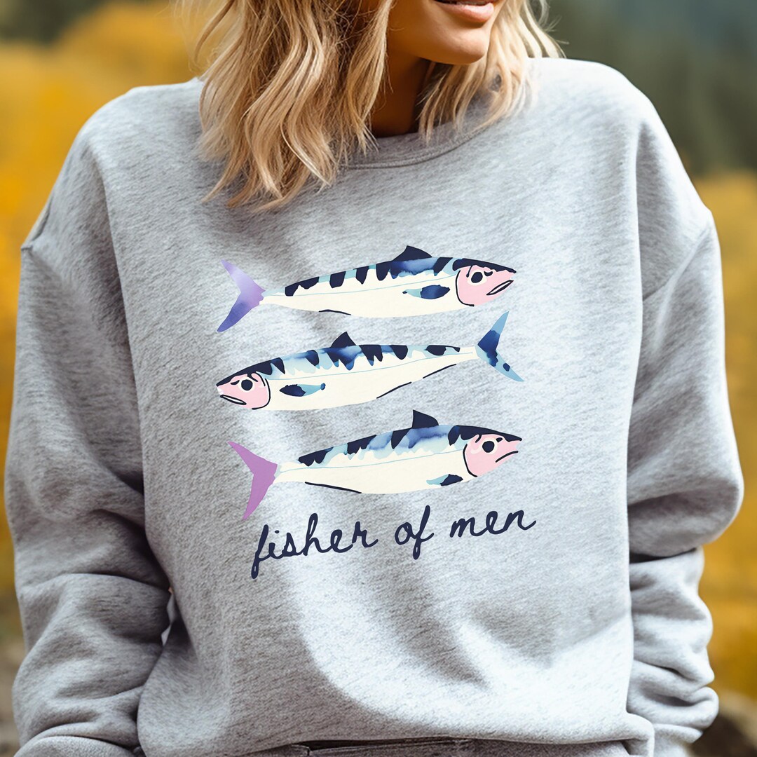 Fisher of Men Bible Verse Fisherman Aesthetic Sweatshirt Coconut Girl ...