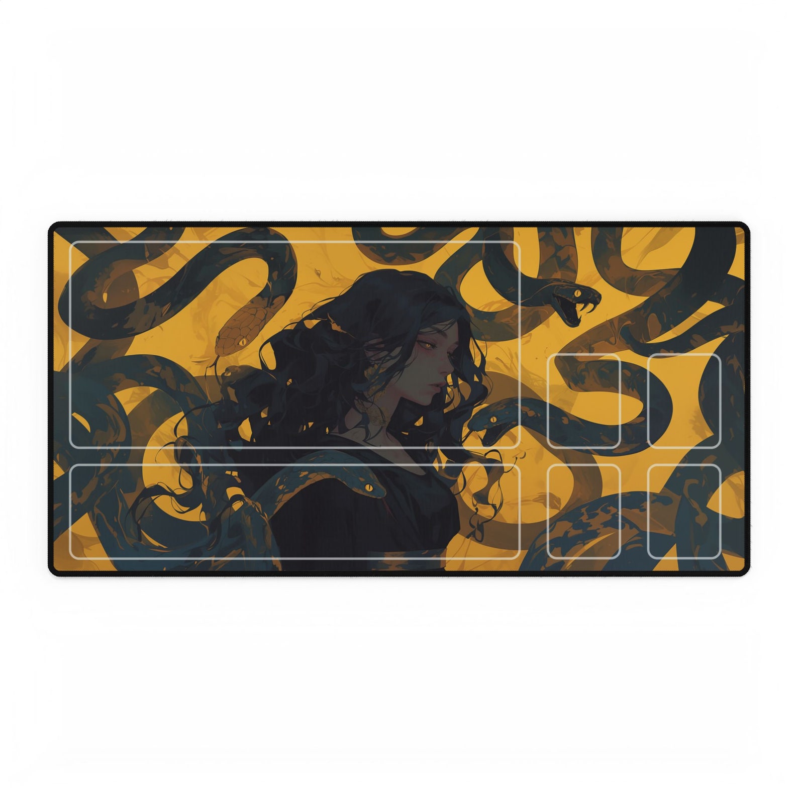 Oversized TCG Playmat With Card Zones Caught in Your Spell - Etsy