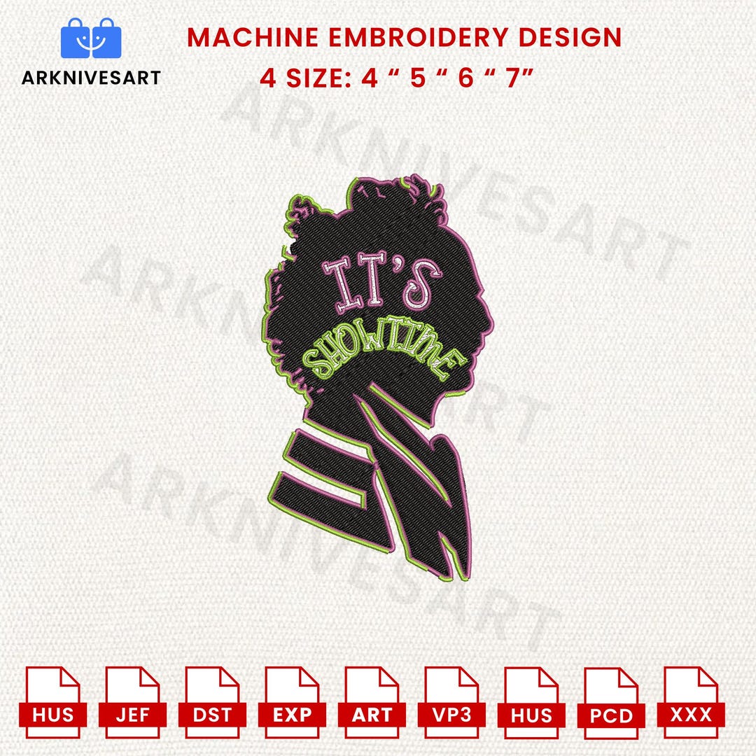 It's Show Time Embroidery Designs, Beetlejuice Embroidery File Instant ...