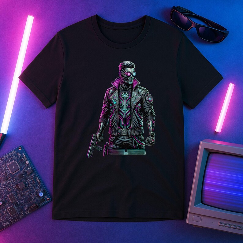 Cyberpunk Shirt, Cybercore, Dystopia Trippy Shirt - Etsy