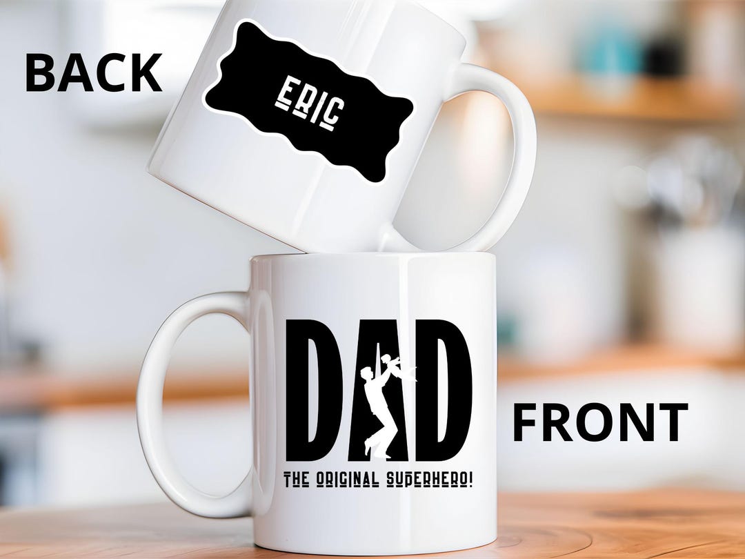 Personalized Dad Mug/ Happy Father Day Mug/ Father Birthday Mug/ Dad ...