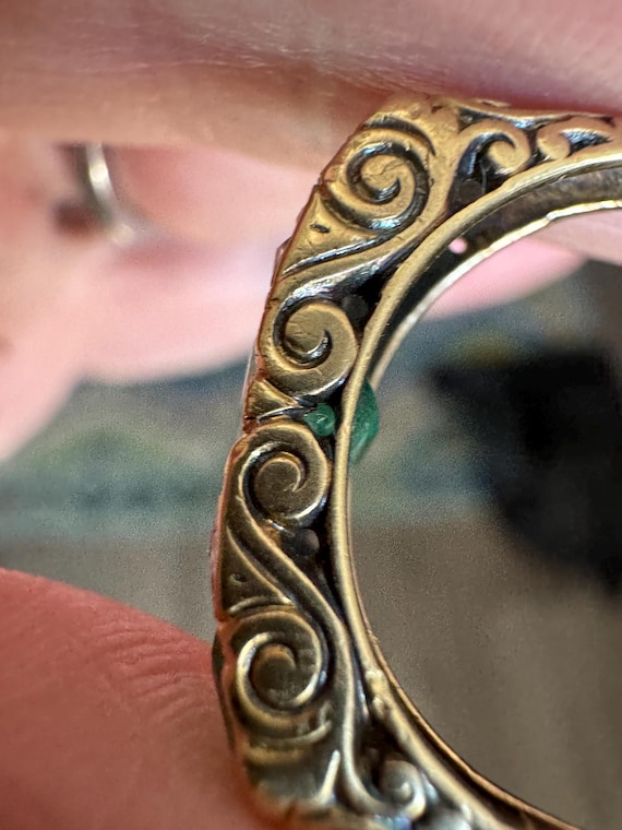 S*P*E*C*T*A*C*U*L*A*R Antique Victorian 15k Gold EME… - Gem