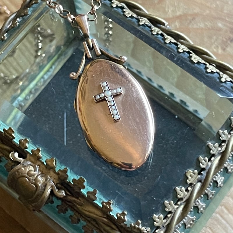 Cross Locket - Etsy