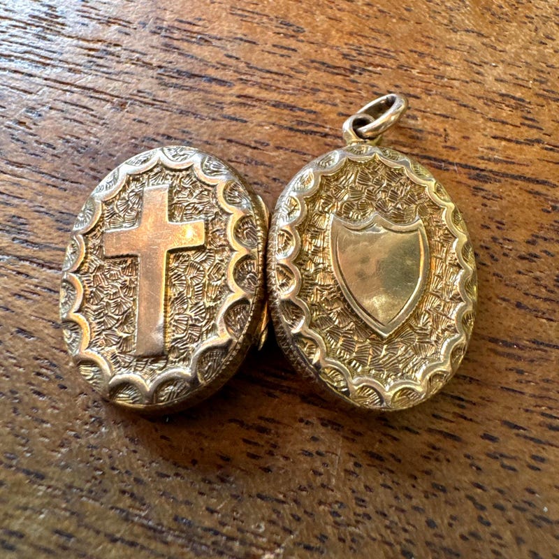 Shield Locket - Etsy