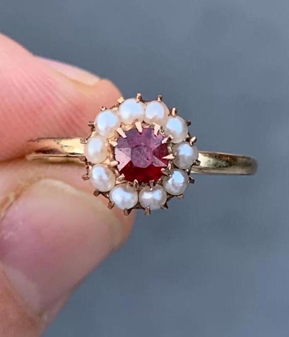 antique 15k gold ring - Gem