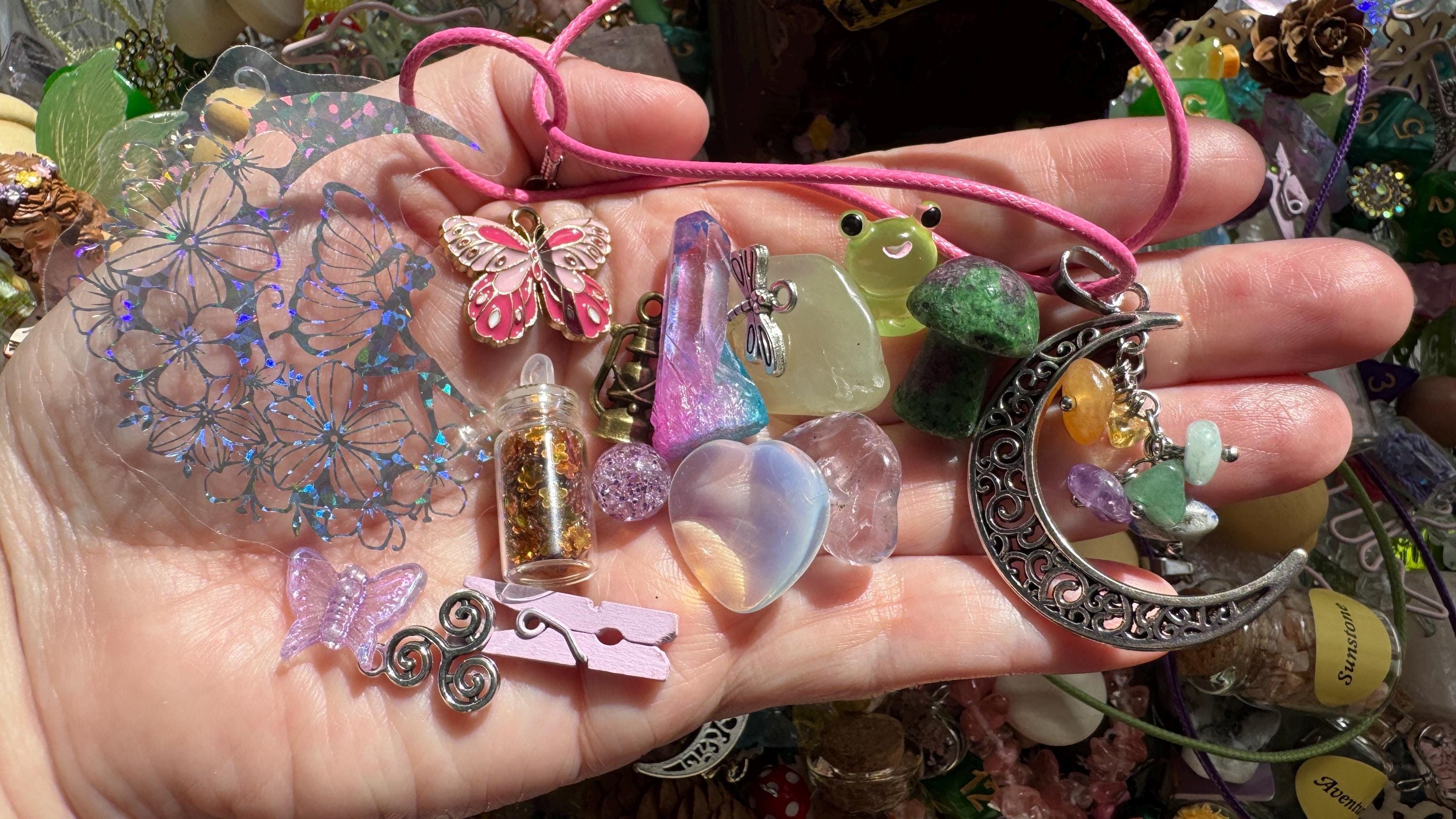 Fairy Magic Trinket Scoop, Fairy Confetti, Fairycore, Gift, Crowcore ...