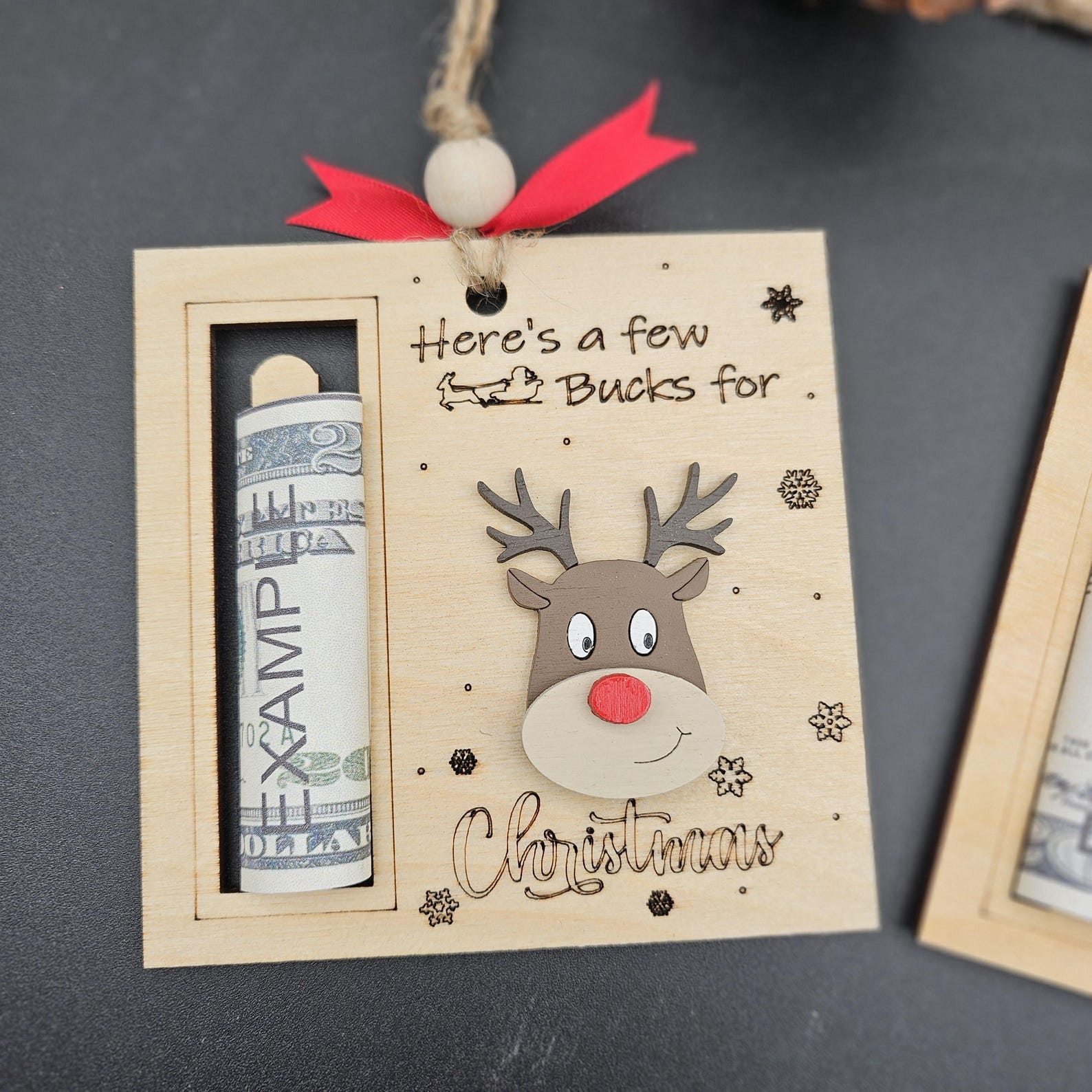 Reindeer Money Holder Ornaments | Christmas Gift | Christmas Ornament ...