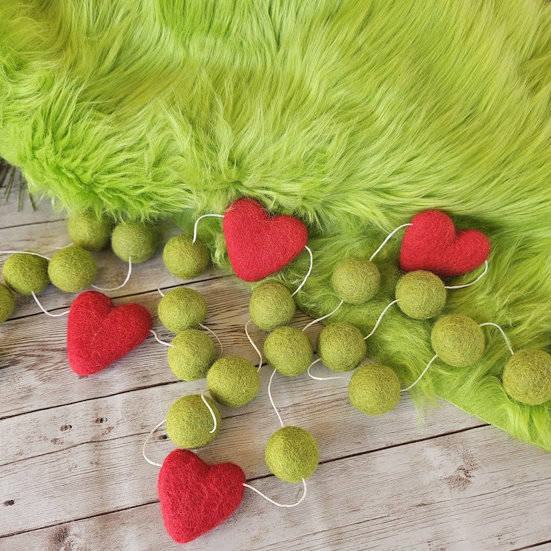 Grinch Garland - Etsy
